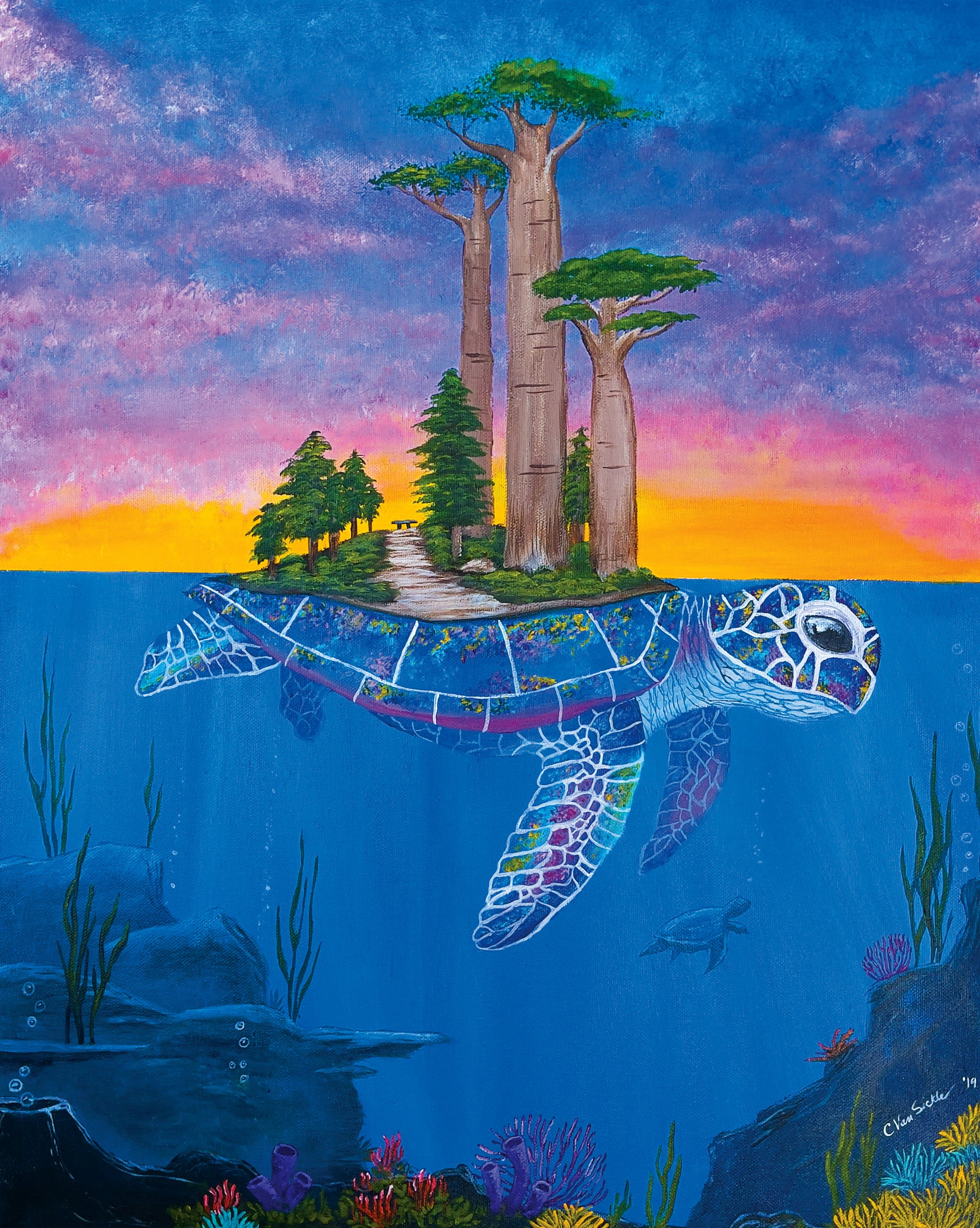 The Earth on Turtles Back (Saltwater Version) | East Twin Arts by ...